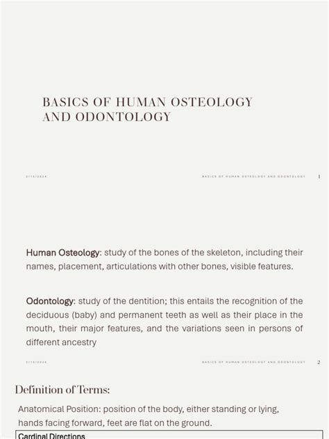 Chapter 2 Basics Of Human Osteology And Odontology 2024 Pdf