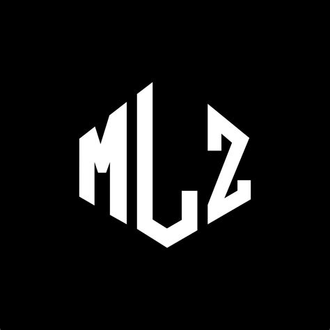 Mlz Letter Logo Design With Polygon Shape Mlz Polygon And Cube Shape
