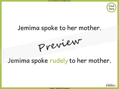 Adding Adverbs Ks3 Teaching Resources