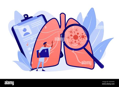 Lung Cancer Concept Vector Illustration Stock Vector Image And Art Alamy