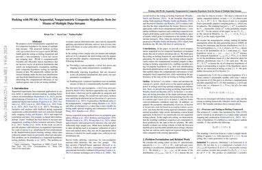 Peeking With PEAK Sequential Nonparametric Composite Hypothesis Tests