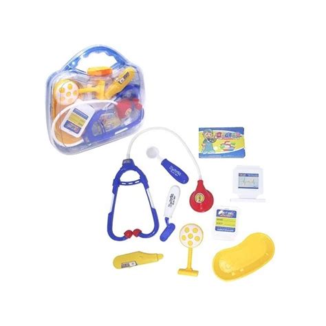 Kit Medico Medica Infantil Estetoscopio E Acessorios Pecas Maleta Doutor Doutora Medicina