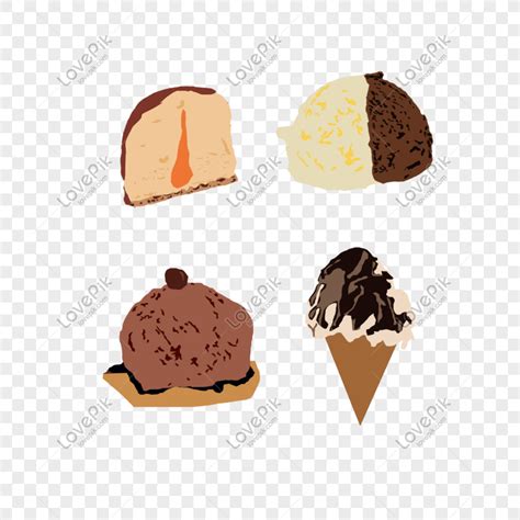 만화 아이스크림 벡터 Png 일러스트 무료 다운로드 Lovepik