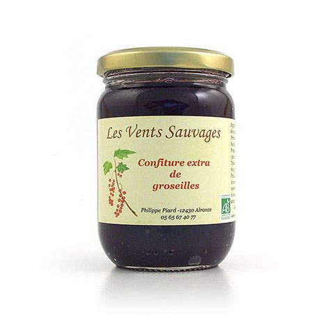 Confiture Extra De Groseille Bio Les Vents Sauvages