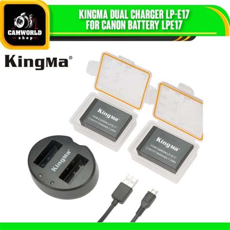 Promo Kingma Dual Charger Lp E17 Battery Lpe17 Diskon 23 Di Seller