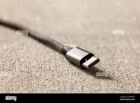Macro Photo Of A Usb C Cable Stock Photo Alamy