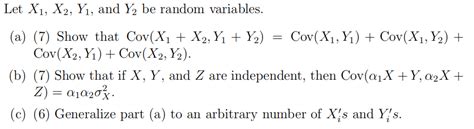 solved let x1 x2 y1 and y2 be random variables a 7