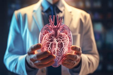 Premium Photo A Man Holding A Heart Shaped Human Heart In His Hands