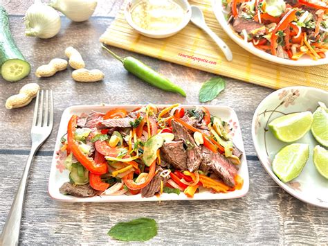 Salade de bœuf façon thaï de Ramène la popotte et ses recettes de