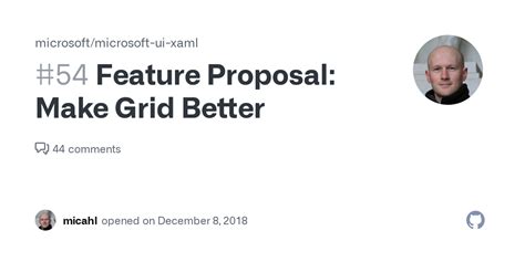 Feature Proposal Make Grid Better Issue Microsoft Microsoft Ui Xaml GitHub