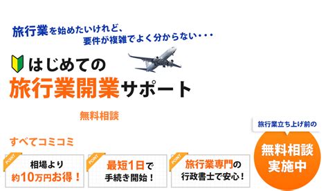 はじめての旅行業開業サポート