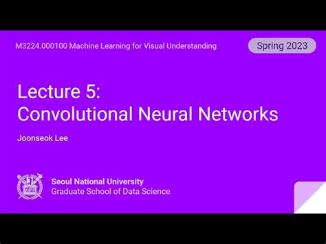 [컴퓨터비전] lecture 5 convolutional neural networks