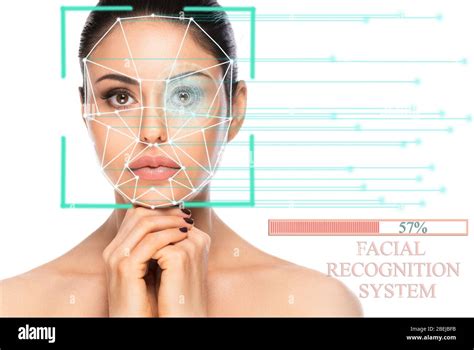 Biometric Authentication Concept Facial Recognition System Of