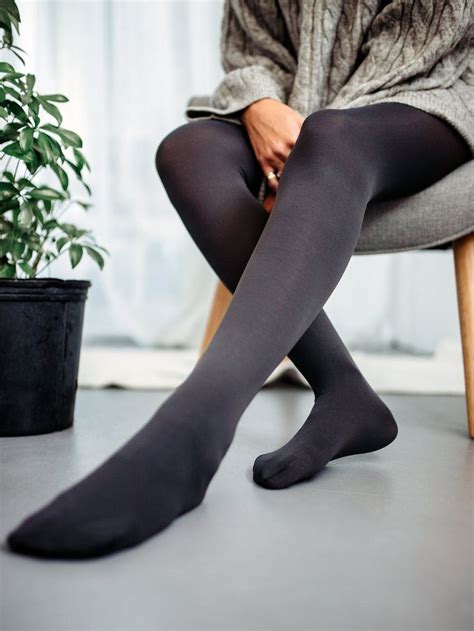 Josephine Opaque Gray Tights By Miss Lala Etsy Canada Opaque Tights Tights Grey Tights