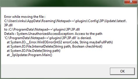 Admin Rights Required To Update P For Notepad Version To