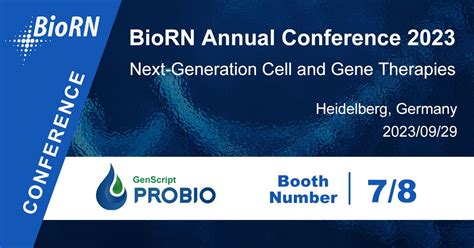 Genscript Probio On Linkedin Biorn Annual Conference Heidelberg I