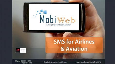 PDF MobiWeb SMS For Airlines Aviation 1280 SMS For Airlines