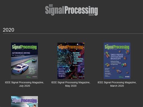 Ieee Signal Processing Magazine September 2020cover