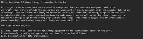 Solved Title Real Time Iot Based Energy Consumption
