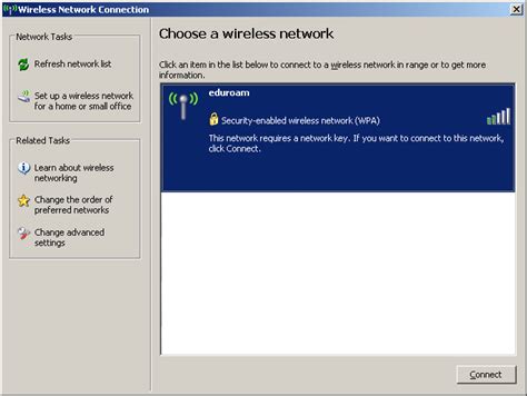 Windows XP Eduroam Cz