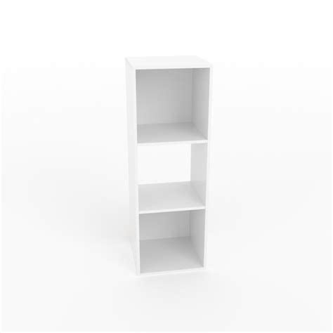 Clever Cube Compact 1 X 3 White Flexi Storage