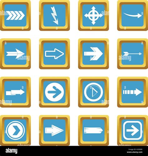 Arrow Icons Azure Stock Vector Image And Art Alamy