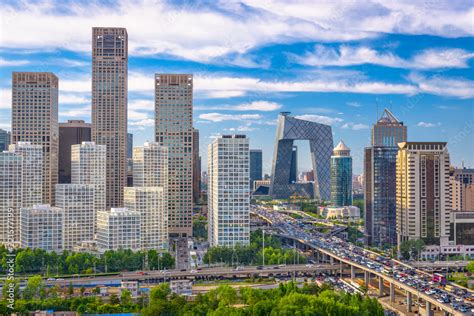 Beijing China Financial District Cityscape Stock Photo Adobe Stock