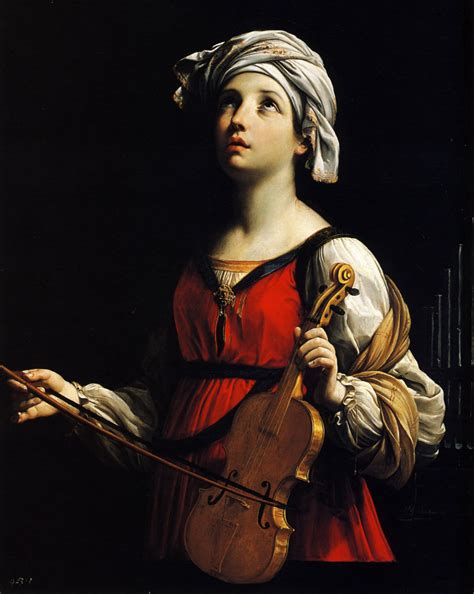St Cecilia 1606 By Guido Reni Artchive