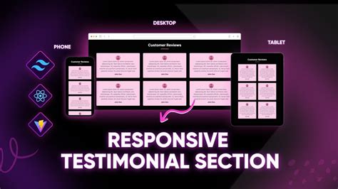 Testimonial Section With React Vite And Tailwind Css Fully Responsive