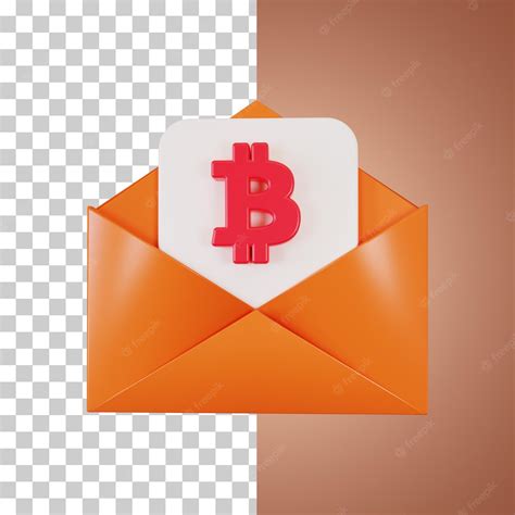 Premium Psd Bitcoin Payment Letter 3d Illustration