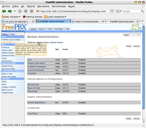 como instalar asterisk 1 6 1 freepbx 2 5 0 en centos 5 3 linuxsc
