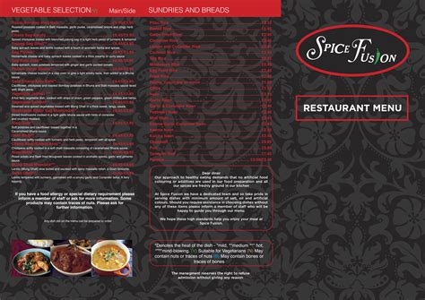 Restaurants Menu Spice Fusion New Mill Get 10 Off On Online Orders