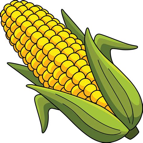 Corn Fruit Cartoon Colored Clipart Illustration 21964645 Vector Art At
