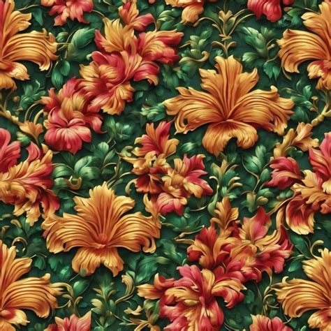 Premium Ai Image Seamless Tileable Decorative Pattern For Eg Fabric