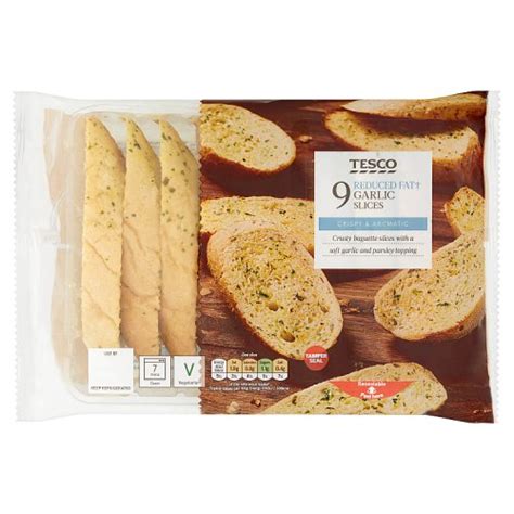 Tesco 9 Reduced Fat Garlic Slices 290g Really Good Culture