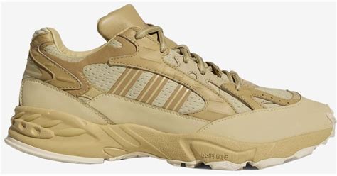 Adidas X Ivy Park Savage Trail Leather Sneakers In Khaki Natural