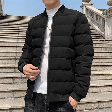 남자 겨울 웰론 경량 숏 패딩 점퍼 온채널