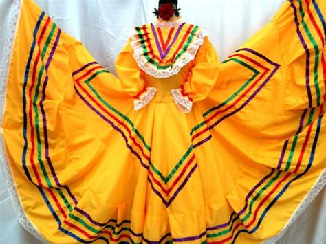 Authentic Jalisco Mexican Dance Dress Folklorico Ballet Rodeo Adult