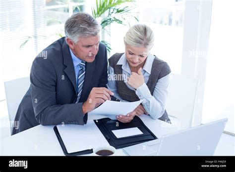 Secretary Checking Hi Res Stock Photography And Images Alamy
