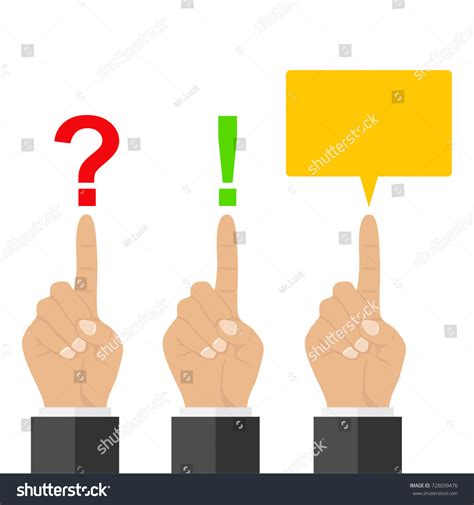 Index Finger Question Mark Index Finger Stock Vector Royalty Free 728039476 Shutterstock