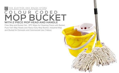 Floor Mop And Bucket Set 2pc Mops For Cleaning Floors With Bucket