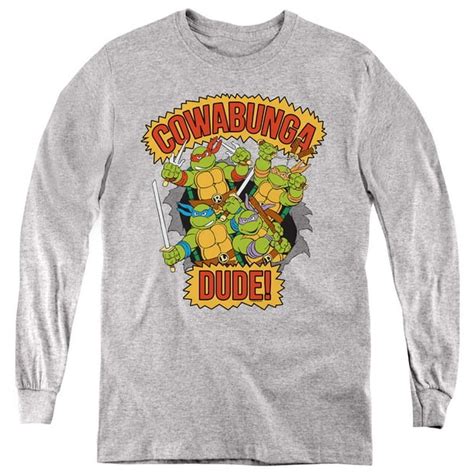 Tmnt Teenage Mutant Ninja Turtles Cowabunga Dude Youth Long Sleeve T