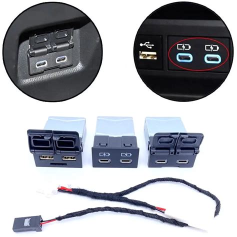 Car-USB-Type-C-Quick-Charger-For-Toyota-Sienna-Camry-Highlander-Corolla ...