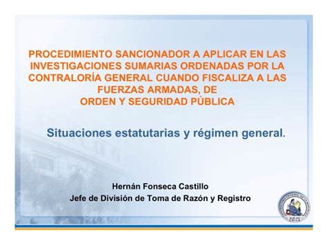 Presentaci N De Powerpoint Contralor A General De La Rep Blica