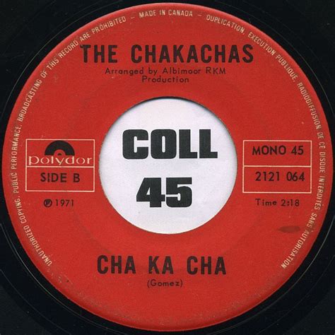 The Chakachas Jungle Fever Bw Cha Ka Cha Polydor 7