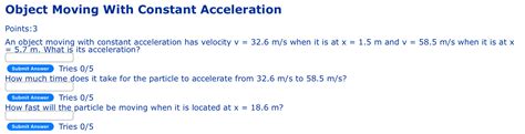 solved object moving with constant accelerationpoints 3an