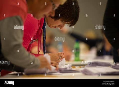 As People Cast Their Votes In The General Election Hi Res Stock