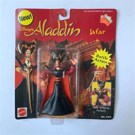 Mattel Disneys Aladdin Jafar Battle Action Figure Vintage New