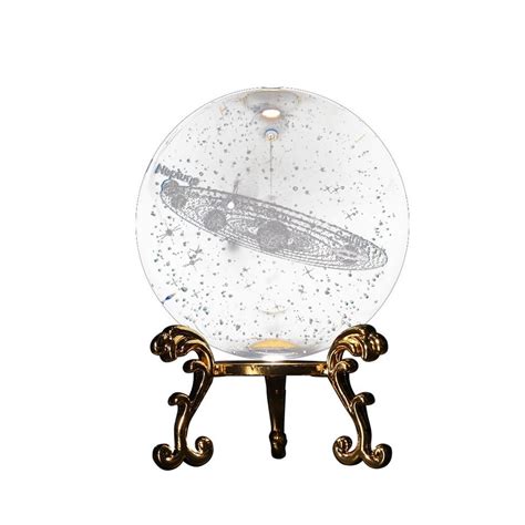 Badu Bg 3d кристална слънчева система Стъклена топка Планета Глобус