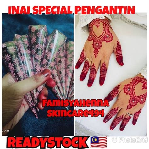 Inai Lukis Pengantin PEKAT SENANG LUKIS Shopee Malaysia